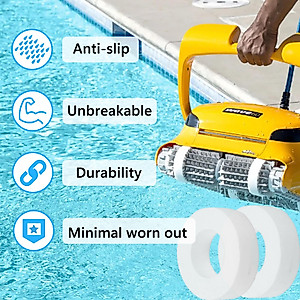 4 Pack Climbing Rings Replacment for Maytronics Dolphin Robotic Pool Cleaners 6101611-R4, Compatible with Dolphin Nautilus CC Plus M200 M400 M500 DX3 DX4 DX6 and More
