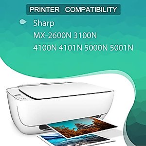 GREENBOX Compatible MX-31NT High Yield Toner Cartridge Replacement for Sharp MX-31NT MX-31NTBA MX-31NTCA MX-31NTMA MX-31NTYA for Sharp MX-2600N 3100N 4100N 4101N 5000N 5001N Printer (4 Pack)