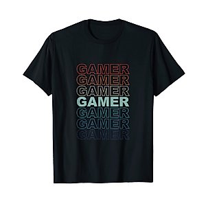 GAMER Vintage Retro Gamers Video Games Gaming Videogame Game T-Shirt
