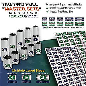 NEW! Ultimate Chrome Socket Label Set