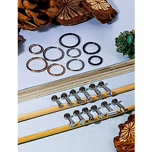 Vsnnsns 18G Threadless Push in Nose Rings for Women Men 316L Surgical Stainless Steel L Shaped Nose Studs Screw Bone Nose Rings Hoops Piercings 18 Gauge Nostril Piercing Nose Studs Jewelry 2mm CZ