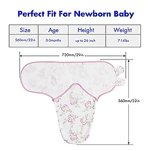 Soarwg Kids Baby Swaddle, Swaddle Blanket, Swaddle Sack, Nursery Swaddling Blankets 0-3 Months, STANDARD 100 by OEKO-TEX, Adjustable Newborn Swaddle Wrap Infant Sleep Sacks Babies Preemie 4 Pack Small