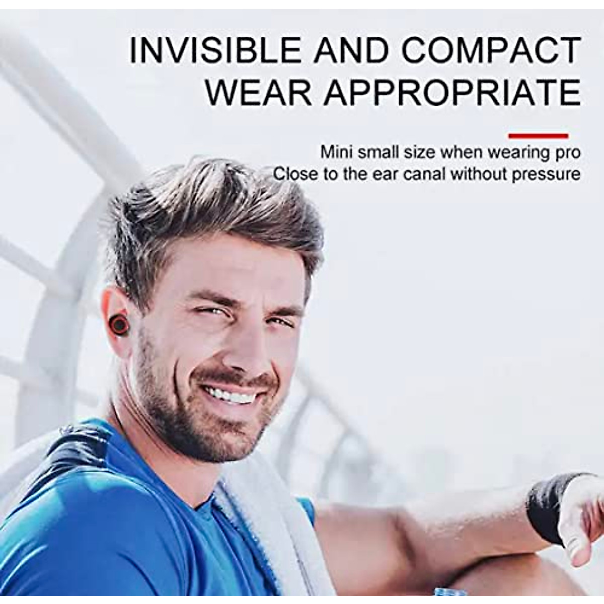 NeoPulse Pro Bluetooth Wireless Earphones | Waterproof Noise Cancellation Sweat Proof Wireless Earbuds | Pro Bluetooth Wireless Noise Cancelling Earphones (Black)