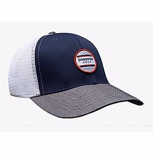 Bridgestone Polymesh Trucker Hat (Navy, Adjustable) Golf Cap