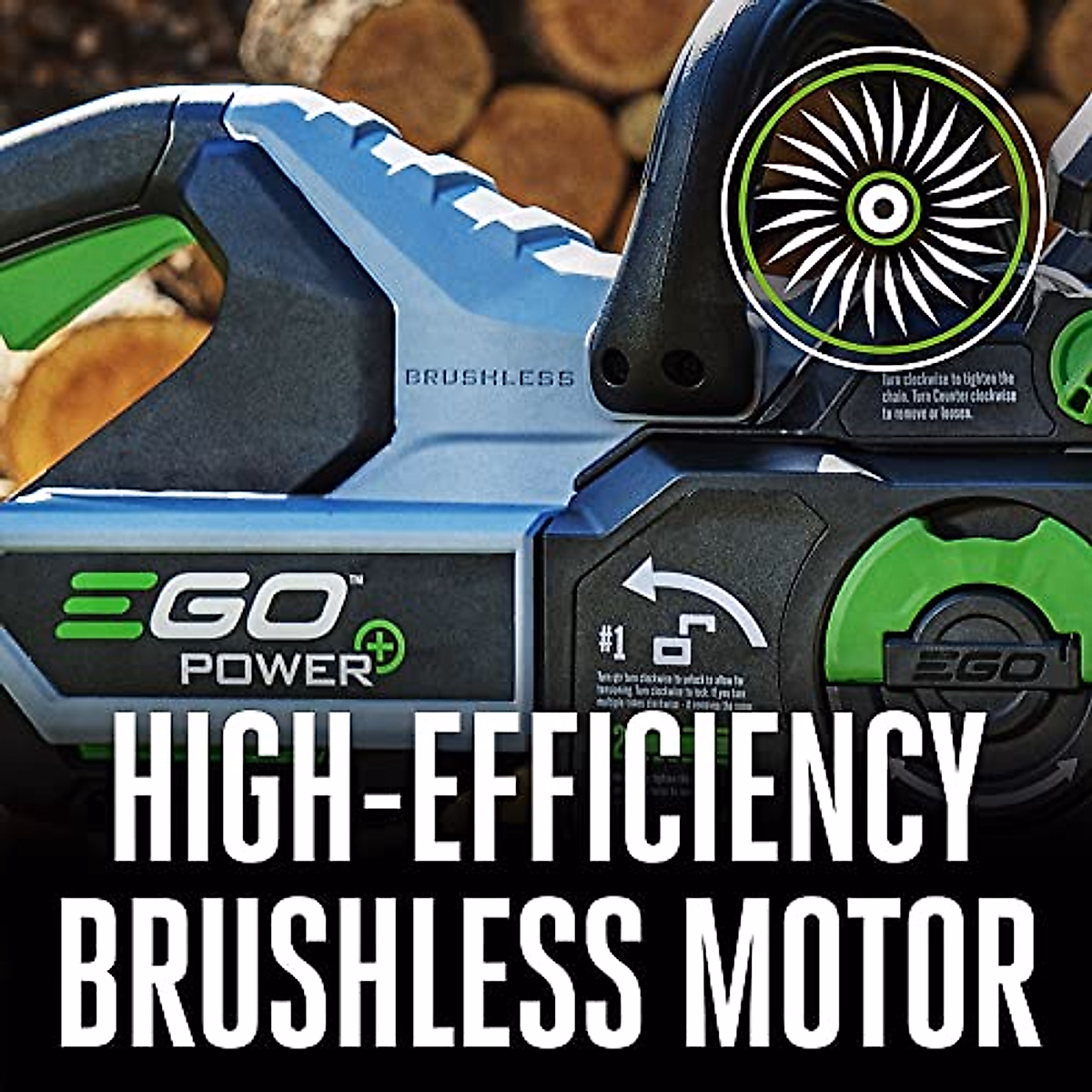 EGO Power+ CS1613 Inch 56-Volt Lithium-ion Cordless 4.0Ah Charger Included Chain Saw, 16-in. Chainsaw Kit w/ 4.0 Ah Battery