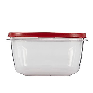 Rubbermaid Easy Find Lids Food Storage Container, 14 Cup, Racer Red