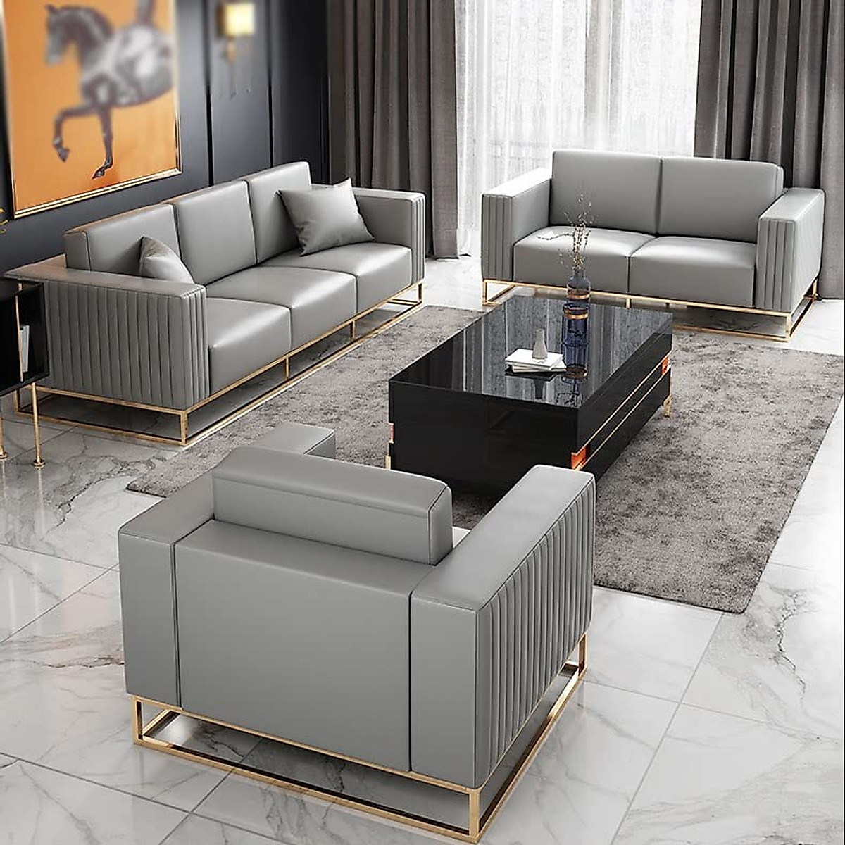 JFGJL Leisure Sofa Single Double Three Seat Lazy Sofa Hotel Bar Small Apartment Living Room Soft Armchair