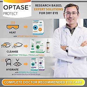 Optase Protect Eyelid Cleansing Spray - Hypochlorous Acid Spray for Daily Protection - Soothing for Dry Eye, Blepharitis, and Stye Treatment - Hypochlorous Acid Eyelid Cleanser - 100 ml