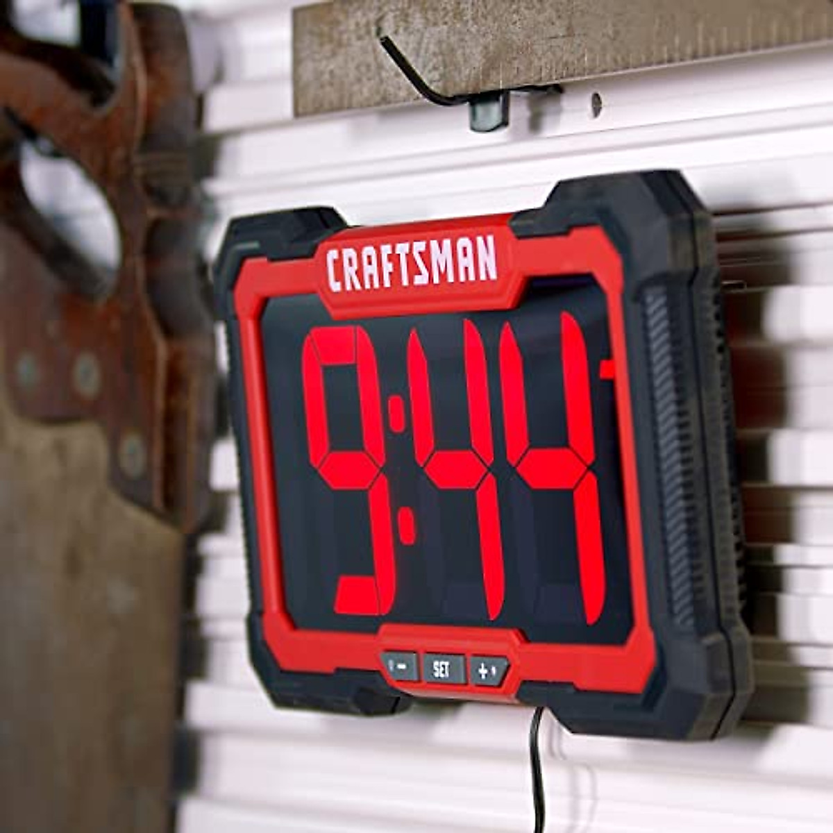 Craftsman 11” LED Digital Clock with VERSATRACK™ Compatibility