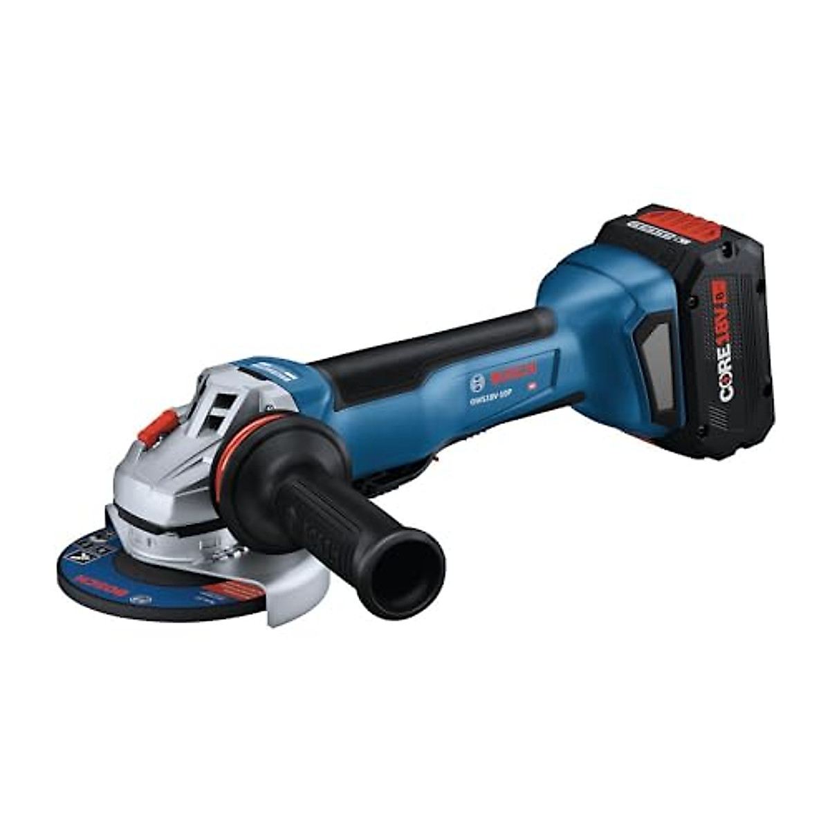 BOSCH GWS18V-10PB14 18V Brushless 4-1/2 – 5 In. Angle Grinder Kit with Paddle Switch and (1) CORE18V® 8 Ah High Power Battery