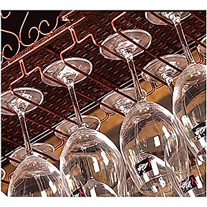 Ceiling Stylish Simplicity Cup Holder Stylish Simplicity Glass Bottle Holder Household Goblet Holder Glass Wine Cup Bracket Bracket Kitchen Bar Floating Rack (Bronze 120 * 25Cm), PIBM, White, 150