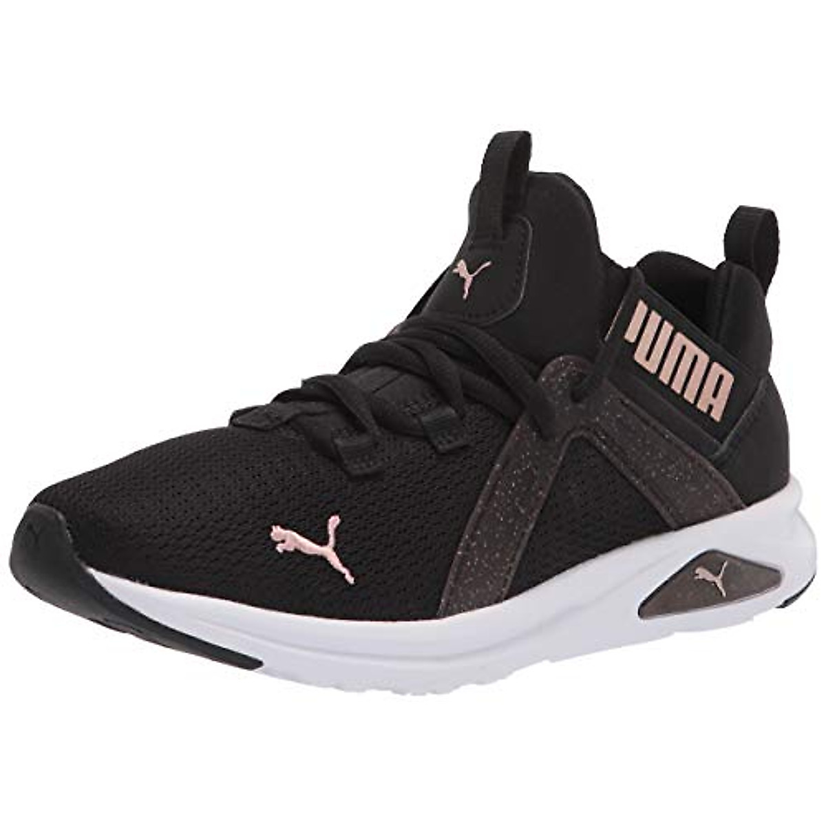 PUMA Women's ENZO 2 SPECKLE Sneaker, Puma Black-Rose Gold, 6.5