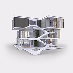 Arckit A500 Building Blocks Kit, STEM Educational Learning Toy, Miniature Model House Kit, Architecture Gift for Teens and Adults