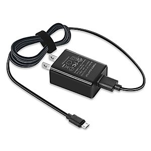 Fast Charger with 6.6Ft USB Type-C&Micro USB Cable,AC Adapter,2A Rapid Charger for All New All-New Fire 7 HD 8 10 Plus Tablet, Kids Pro, Kids Edition, Fire HD HDX 7” 8.9” Phone