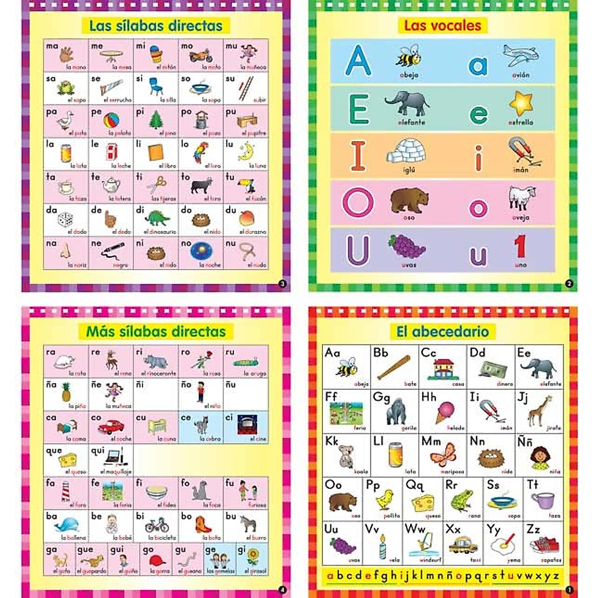 Really Good Stuff Spanish Sounds, Syllables, And More Flip Chart (Sonidos, sílabas y más) - 1 flip chart