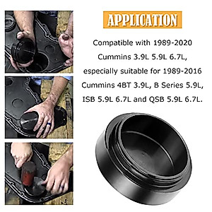 Front Cover Crankshaft Seal Installer Installation Tools Campatible with 1989-Current Cummins 3.9L 5.9L 6.7L Replaces 3824498 1338