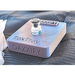 ToxTray Tower 3D Printed Spill-Resistant Vial Holder for Botox, Xeomin, Dysport, Jeuveau, Daxxify Space-Saving for MedSpa Professionals - Ideal Gift for Nurses, NPS & PAs - Saves Money (Daxxify)