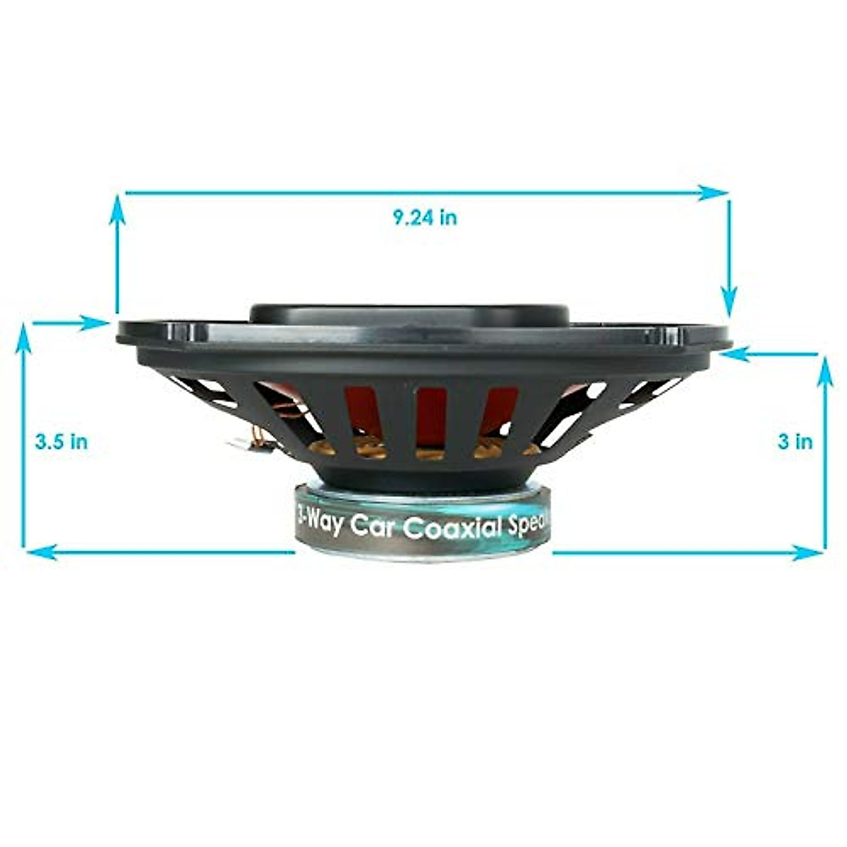 Audiobank 6x9 700W 3-Way + 6.5" 400W 4-Way Car Audio Stereo Coaxial Speakers