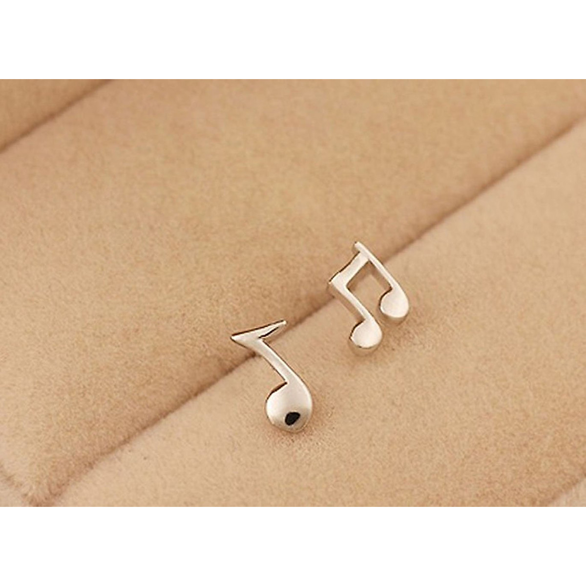 925 Sterling Silver Music Notes Earrings-Lady Love Earrings (Allergy-Prevention) Jewelry for Women