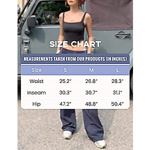 Lianlive Womens Parachute Pants Wide Leg Baggy Y2K Track Pants for Women (Black-S)