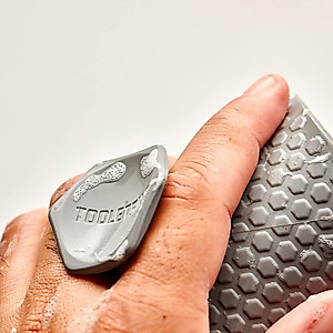 Tooletries - Body Scrubber - Silicone Exfoliating Scrubber - Bathroom & Shower Accessories for Men, Travel Essentials for Men - Durable & Long Lasting Body Wash Scrubber for Men - Grey