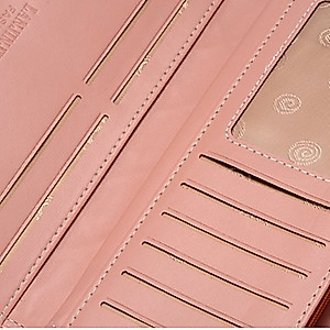 Todd Grace Fashion Ladies Purse Elegant Clutch Crown Wallet Long Wallet Leather Wallet (black)