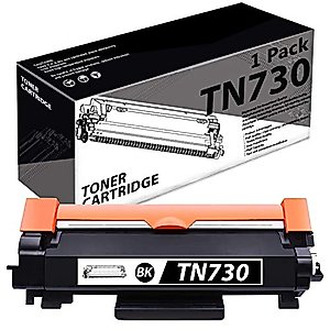 TN730/TN-730 (1 Pack-Black) Compatible Toner Cartridge Replacement for Brother DCP-L2550DW MFC-L2710DW L2750DW L2750DWXL HL-L2350DW L2370DW/DWXL L2390DW L2395DW Printer.