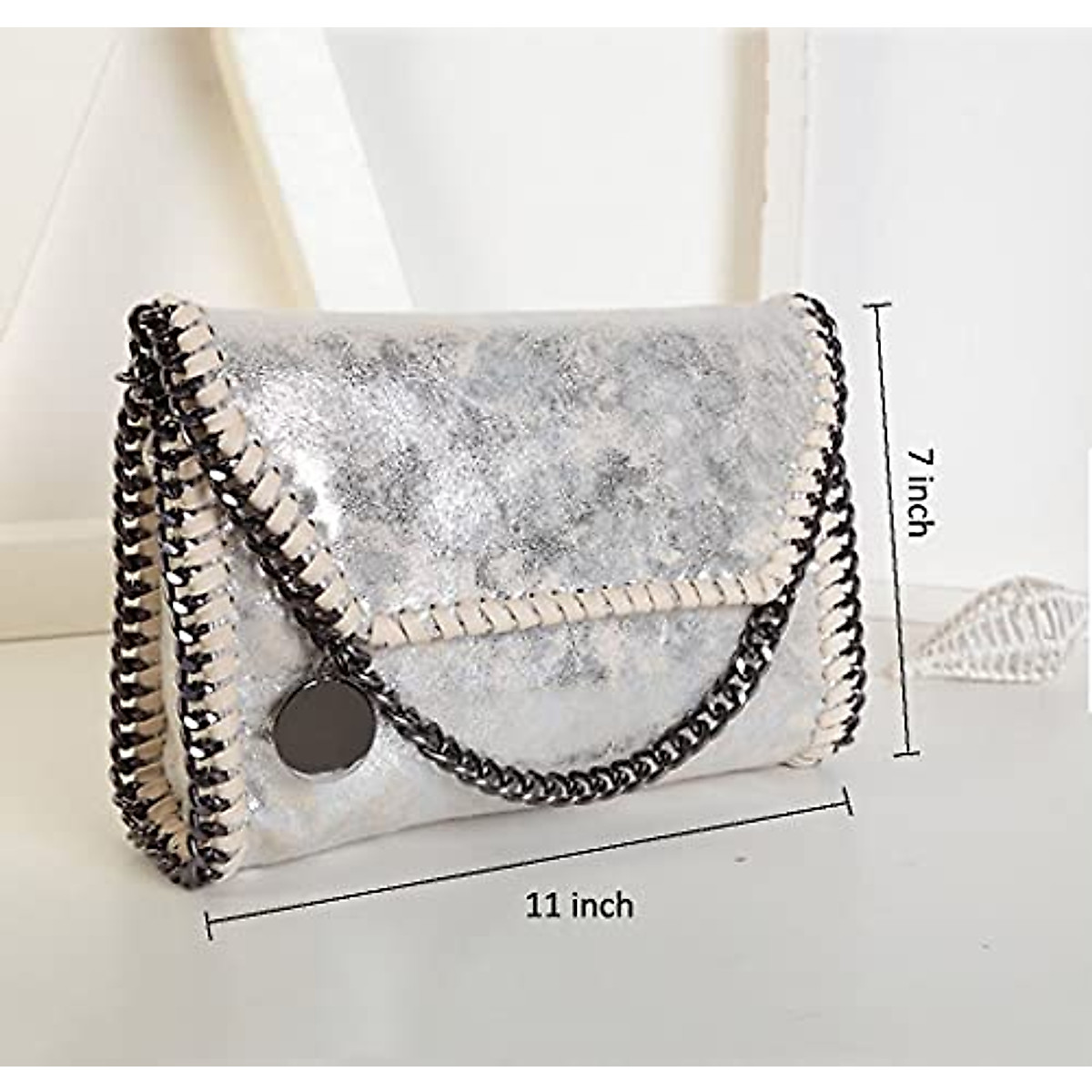 Beatfull Designer Chain Shoulder Purse for Women Soft Leather Quilted Clucth Fashion Message Crossbody bag