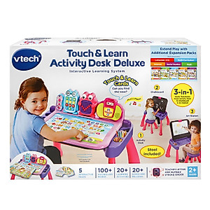 VTech Touch and Learn Activity Desk Deluxe, Pink