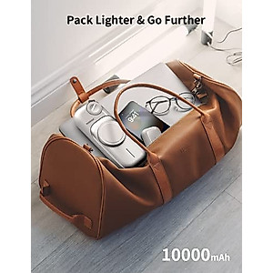 MOMAX 3 in 1 Wireless Charger, 10000mAh MFi Certified Wireless Charger Station, 15W Compact Wireless Charger, Magnetic Travel Charging Station for MagSafe, iPhone 14/13/12, AirPods, Apple Watch