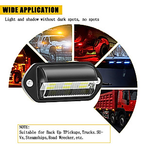 QODOLSI Pack-2 Car Tail Lights, Led License Plate Lights, Waterproof Trunk Light Bulbs, ABS Side Marker Lights, Auto Bulb Replacements, Universal for Most Cars, Trucks, Vans (Black)