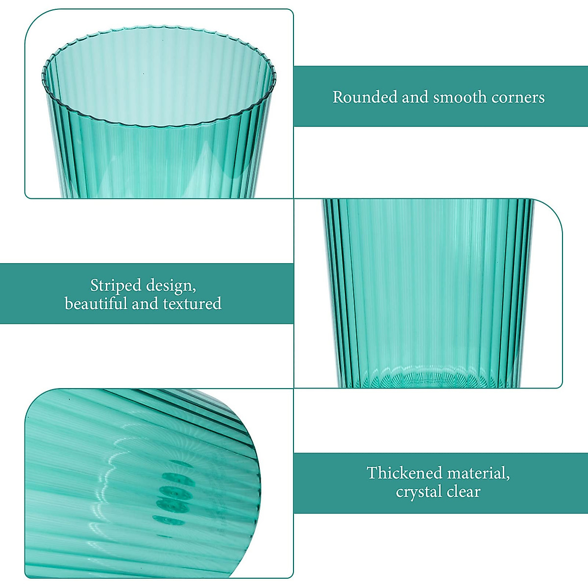 Transparent Trash Can Household Trash Can Large Capacity Garbage Can Waste Bucket Waste Paper Bucket Toilet Paper Bucket Bedroom Waste Can Simple Style Garbage Bucket Trash Bin