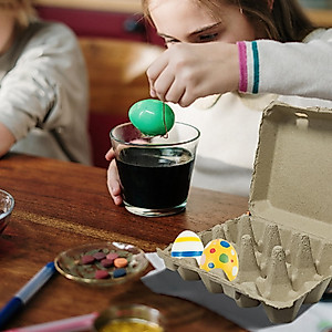 QPEY 25 Pcs Egg Cartons Cheap Bulk, 3x4 Eggs 12 count Pulp Paper Egg Tray Egg Storage Containers Holder for Supermarkets, Kitchen, Vegetable Markets