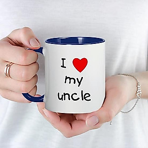CafePress I Love My Uncle Mug Ceramic Coffee Mug, Tea Cup 11 oz