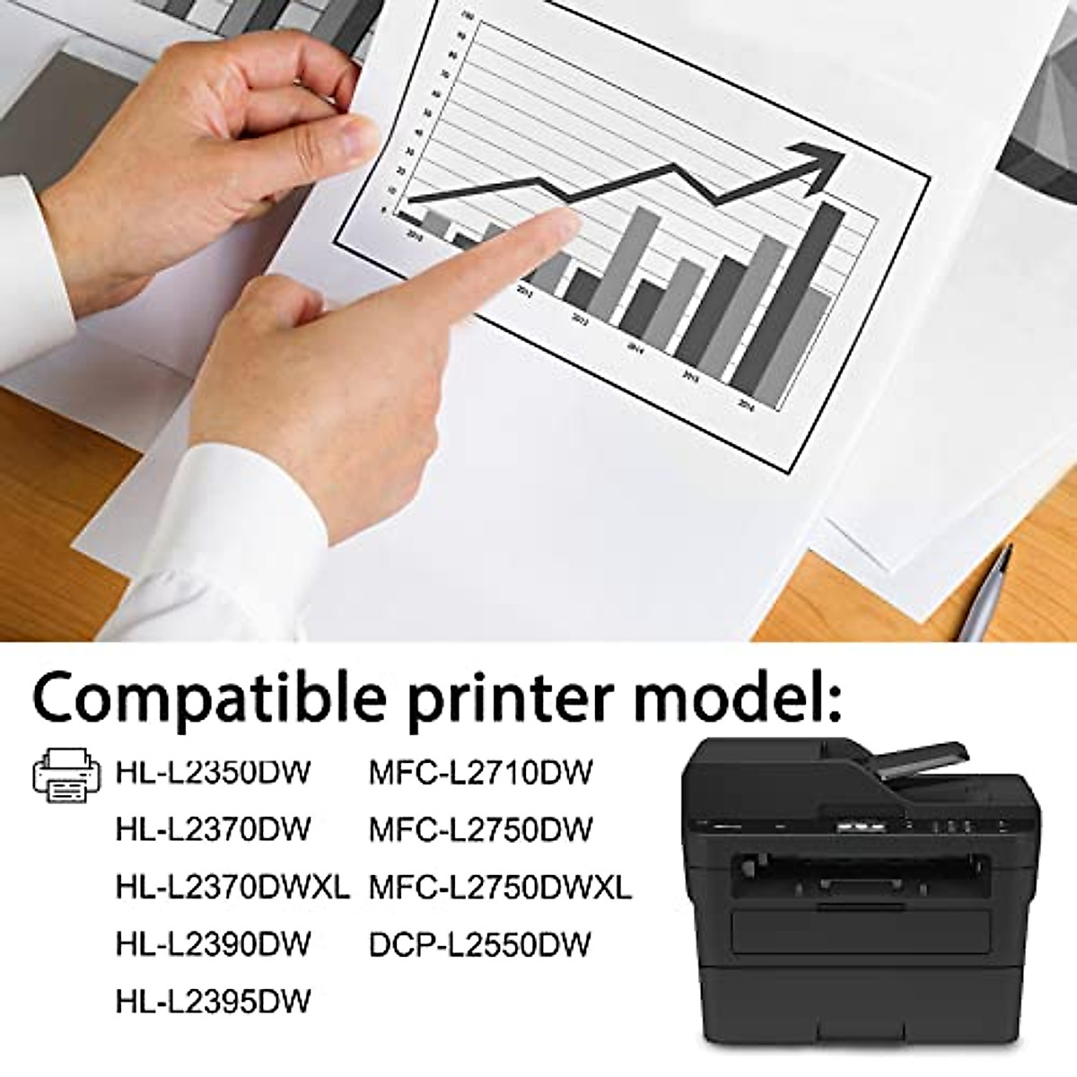 POISONOUS TN-760 TN760 2-Pack High Yield Black Toner Cartridge TN7602PK Compatible Replacement for Brother TN760 TN730 TN770 MFC-L2710DW L2750DW DCP-L2550DW HL-L2395DW HL-L2370DW Pinter, TN760 2BK