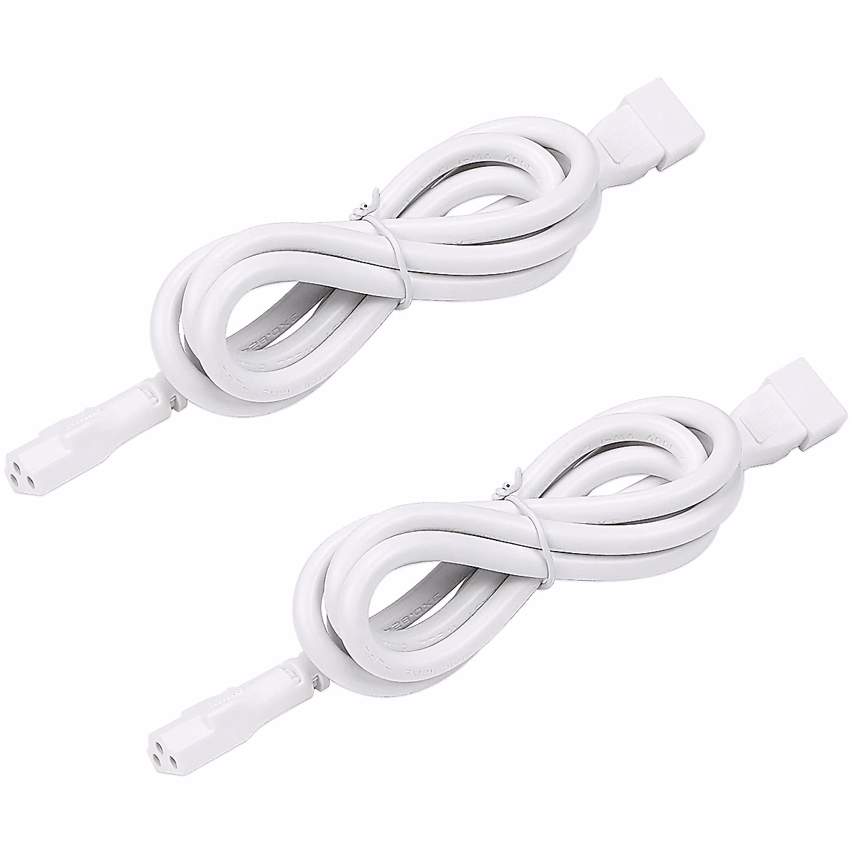 TORCHSTAR 3.3FT Extension Cable, Under Cabinet Light Extension Cable, Interconnect Cable, Male to Female, Pack of 2