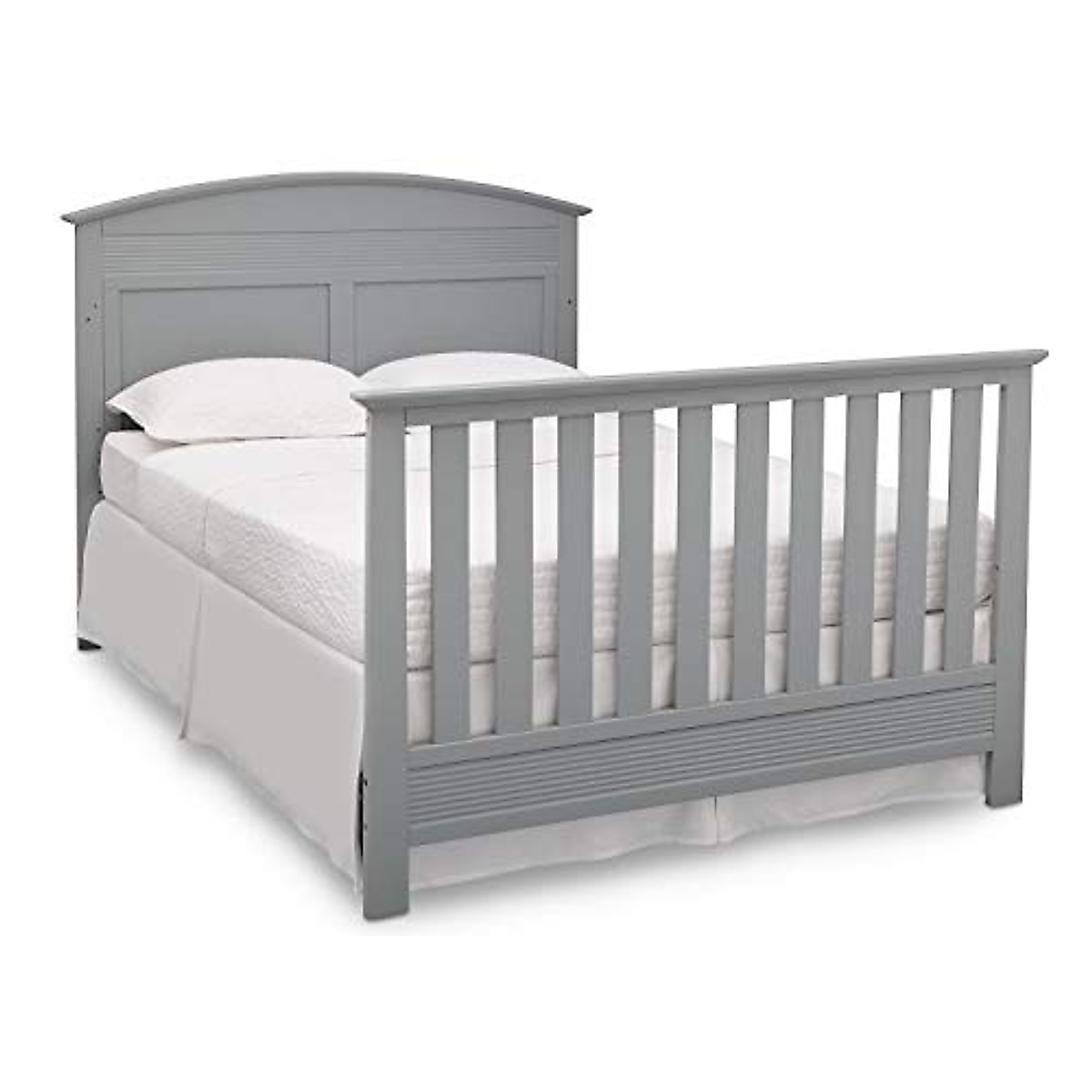CC KITS Full-Size Conversion Kit Bed Rails for Serta Aberdeen, Adelaide, Ashland, Banbury, Barrett, Bethpage, Fairmont, Fall River, Fernwood & Mid-Century Modern Lifestyle 4-in-1 Cribs (Grey)