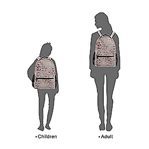 Leopard Print Cheetah Rose Gold Backpack for Girls School Bags Bookbags Travel Daypack Bag One Size