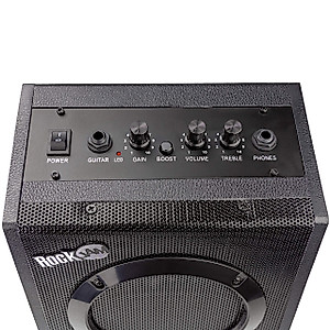 RockJam Electric Guitar Superkit with 10-watt Amp, Gig Bag, Picks & Online Lessons 6 String Pack, Right, Sunburst, Full (RJEG03-SK-SB)