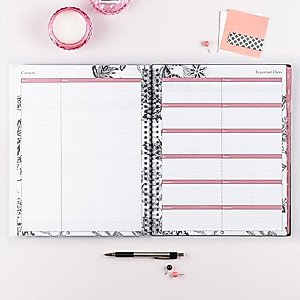 Blue Sky 2024 Weekly and Monthly Planner, January - December, 8.5" x 11", Clear Pocket Cover, Wirebound, Analeis (100001-24)