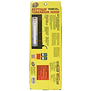 Zoo Med Reptisun T5-Ho Terrarium Hood - 14", Black