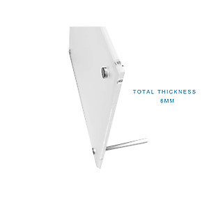 Missartist Frameless Tabletop Photo Frames Free Standing Clear Acrylic Desktop Picture Frame (11x14)