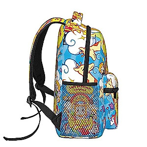 onismico Backpack School Bag for boys kids Teenage with laptop compartment, Kid's Backpack Bookbag for Travel,Gym,School,Shopping,Beach