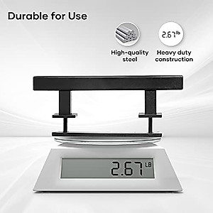 EaseLife 2 Pack 10" Sliding Barn Door Pull Handle with Flush Hardware,Double Sided,Heavy Duty,Rustic,Matte Black Powder Coated,Easy Install,Square