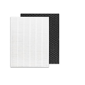 Altec Filters Compatible with 116130 Filter H Replacement for Winix Air Purifier 5500-2, 2 Hepa Filters & 2 Activiated Carbon Honeycomb Filters
