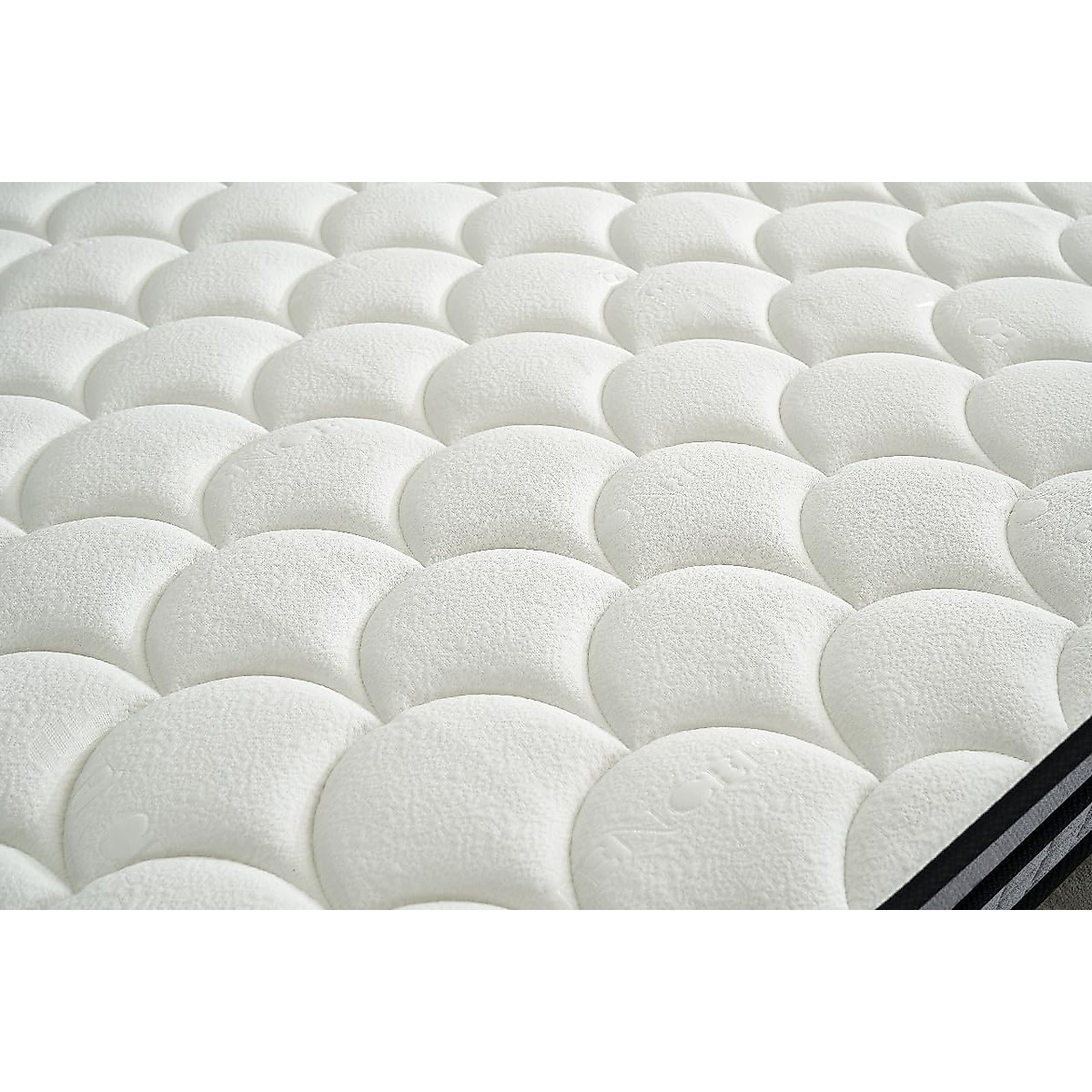 Container Furniture Direct Hybrid 12 Inch Queen Mattress in a Box, Pillow Top Bed Cushion with Gel Infused Memory Foam, Breathable and Hypoallergenic, Medium Firm for Lumbar Support