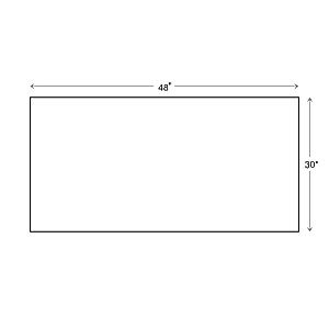 Calloway Mills AZ900223048 Gatsby Rubber Doormat, 30" x 48", Black