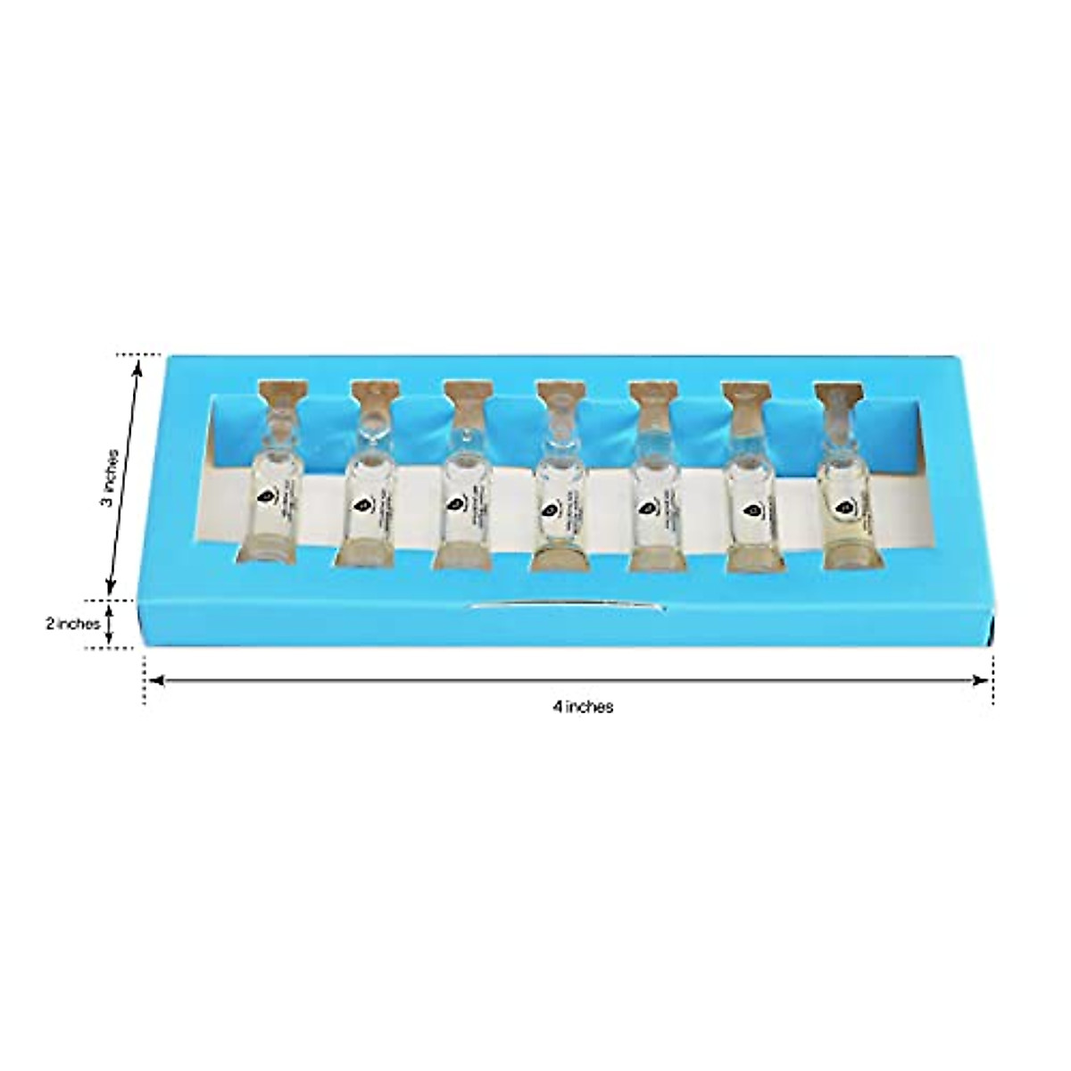 100% Hyaluronic Acid And Natural Moisturizing Serum Ampoule Set,Anti Aging Anti Wrinkle, 7 Day Treatment For All Skin Types