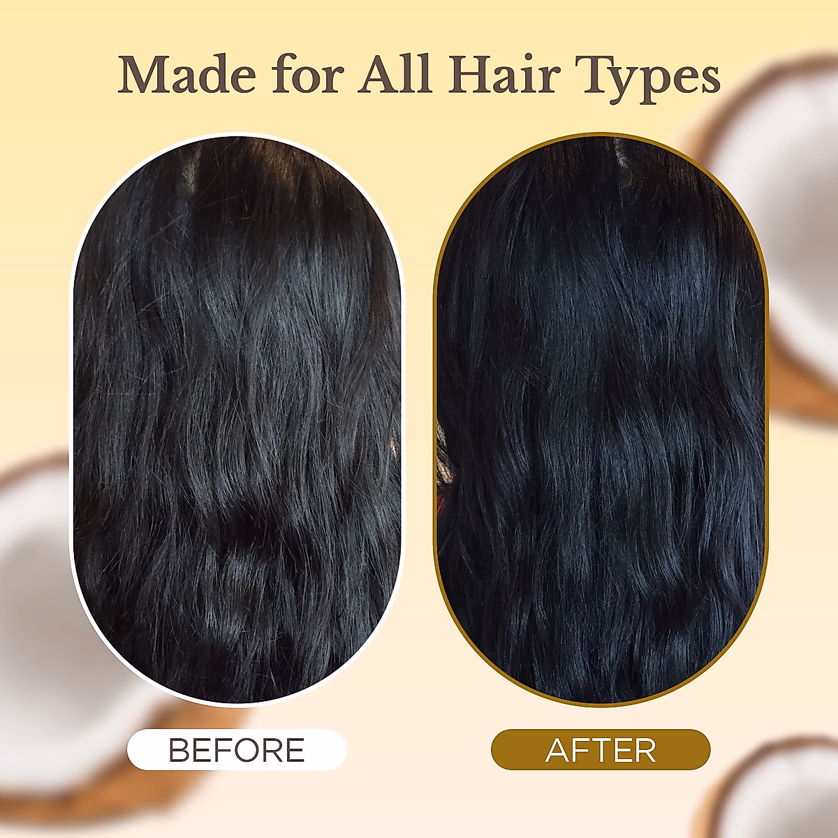 NIUCOCO | All-Natural Coconut Oil Shampoo and Conditioner | 100% Non-Toxic | Bundle Pack (250ml)