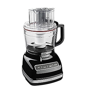 KitchenAid KFP1133OB 11-Cup Food Processor with Exact Slice System - Onyx Black (Renewed)